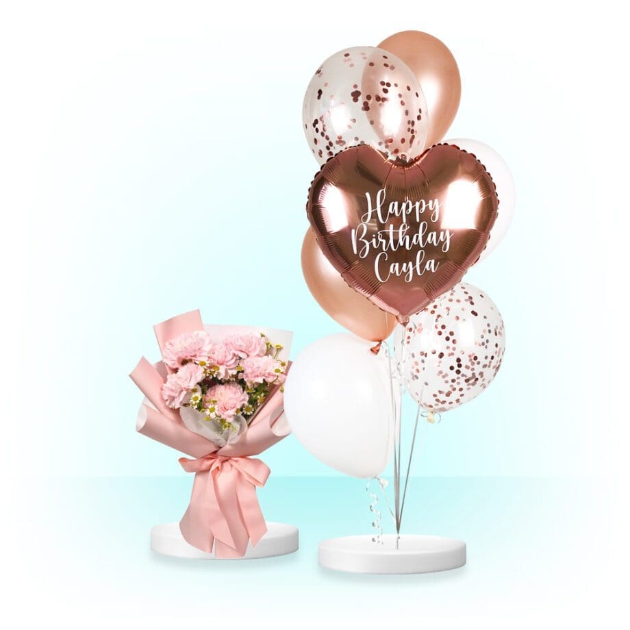Helium Balloons & Fresh Flower Bundles. Up to RM25 discount.